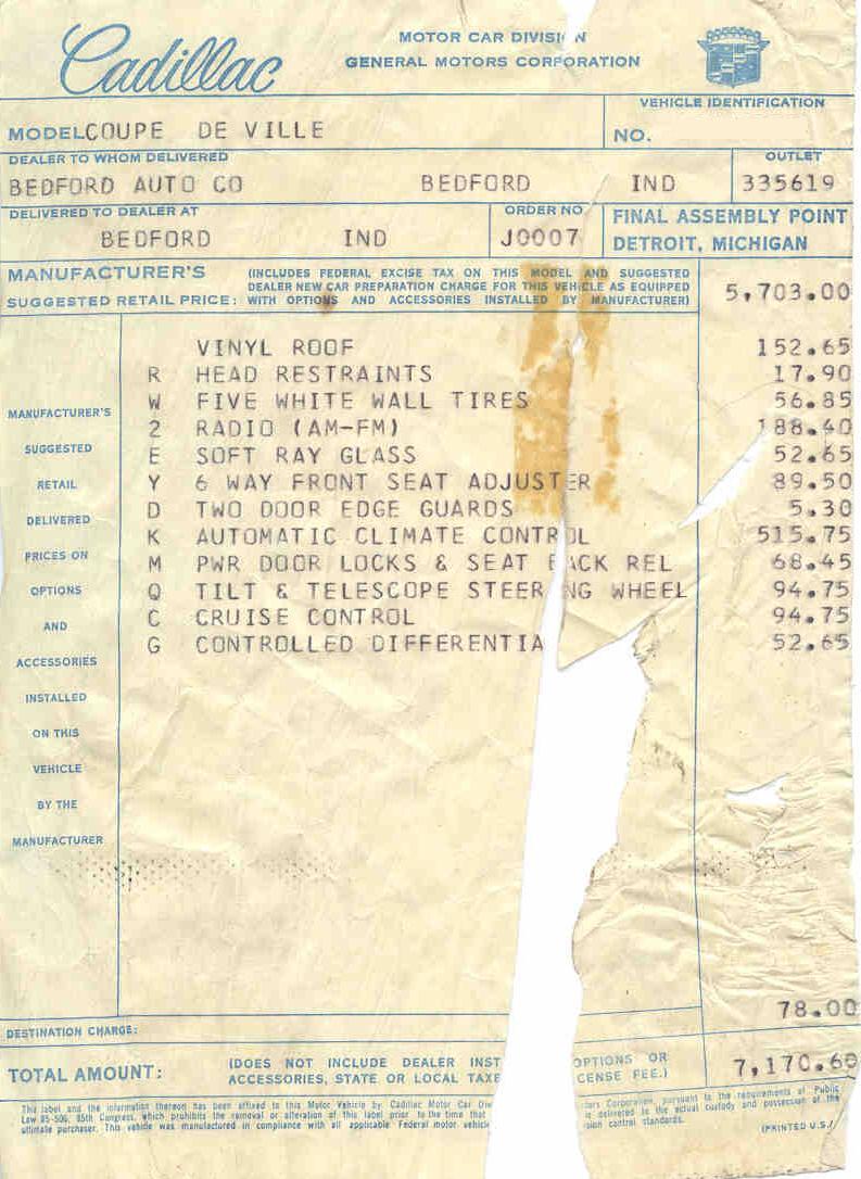 Jim's 1969 Cadillac Coupe de Ville - Jims59.com