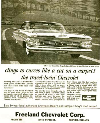 Original 1959 Chevrolet Advertising