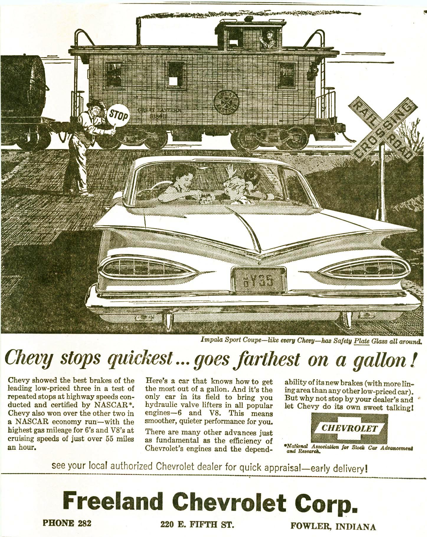 Original 1959 Chevrolet Advertising