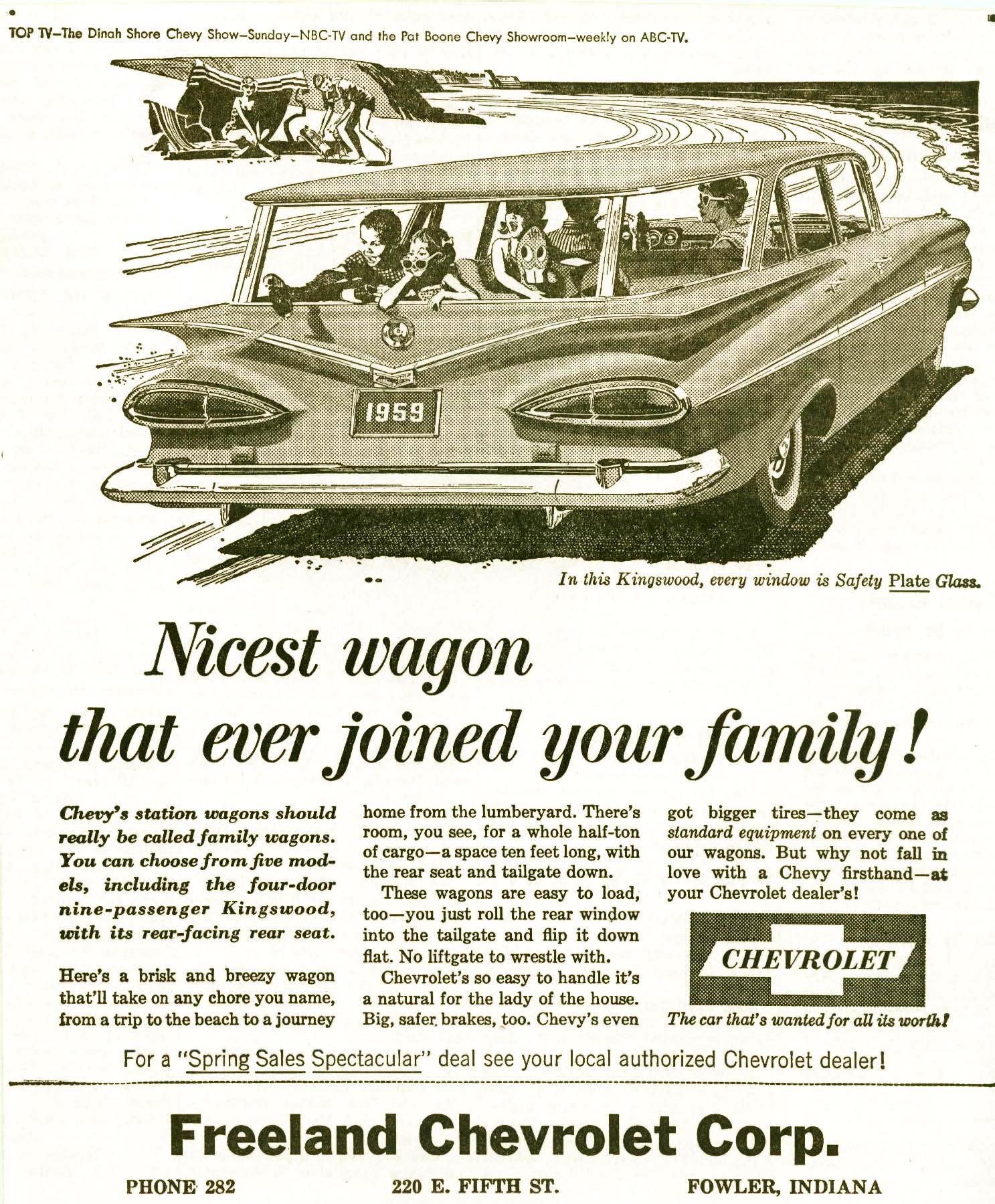 Original 1959 Chevrolet Advertising