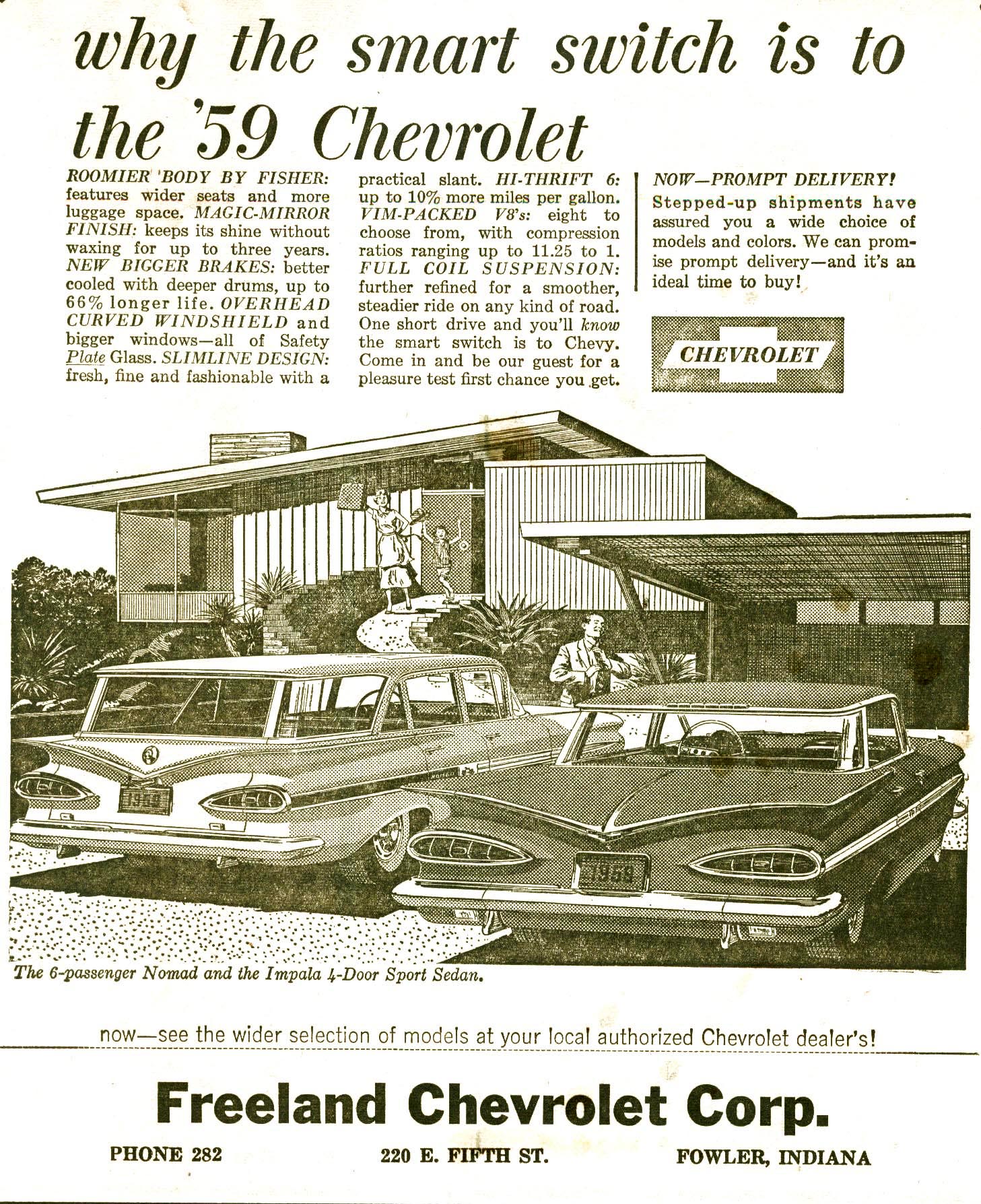Original 1959 Chevrolet Advertising